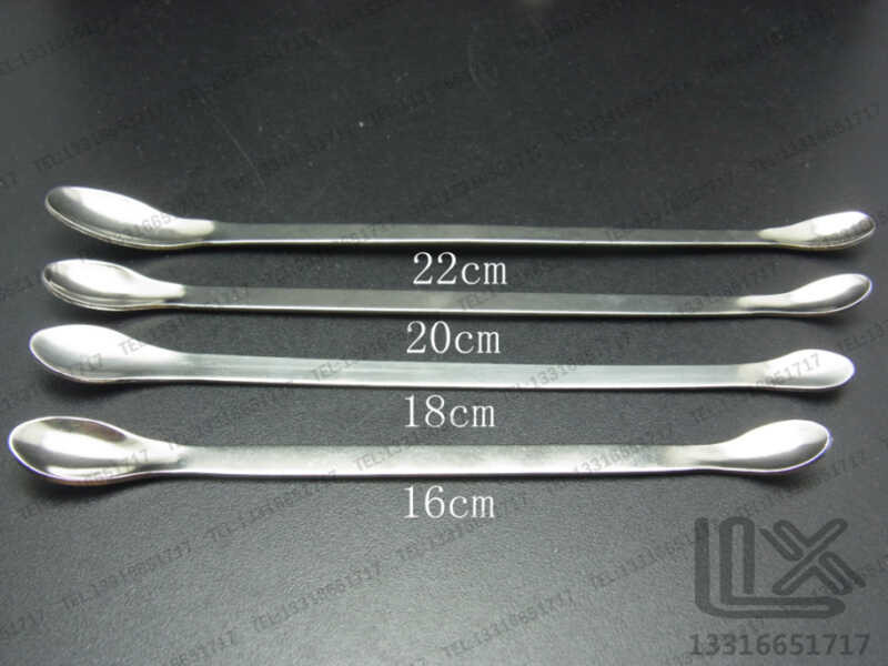 20 cm double heading stainless steel micro sampling reagent medicine ...