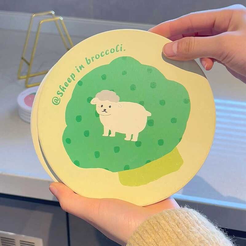 Ceramic Cork Insulation Pad, Heat-Resistant Circular Absorbent Pad ...