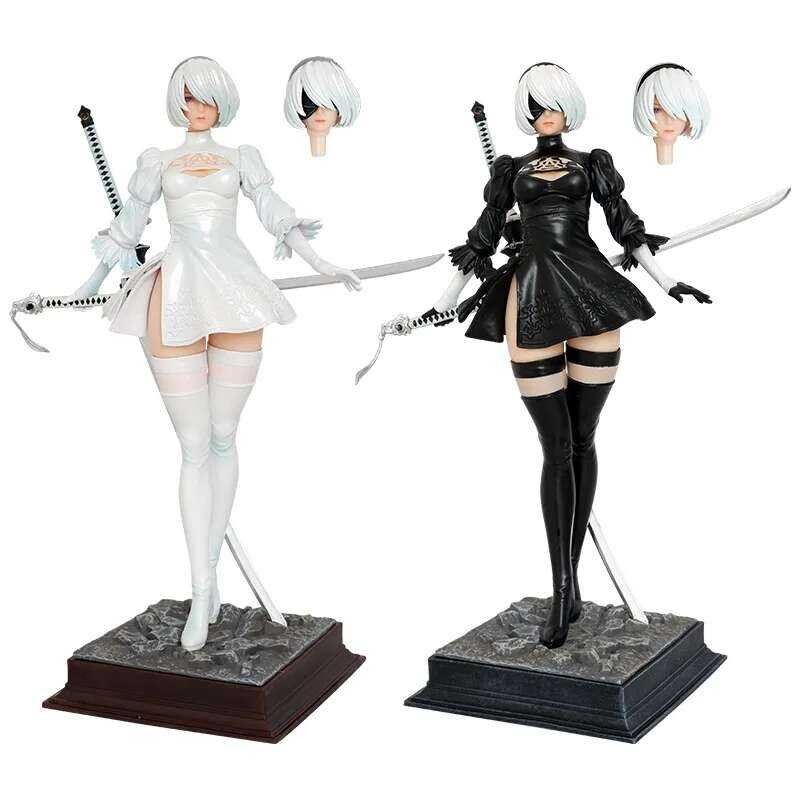 99 Nier 2 Game Automata Yorha No. 2 Type B 2B Statue Action Figure ...