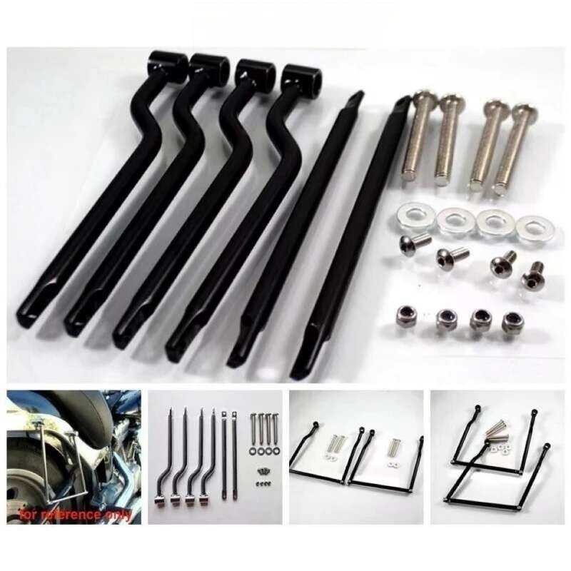 Saddlebag Motorcycle port Bars Brackets Mounting Kit Lage Side Box ...