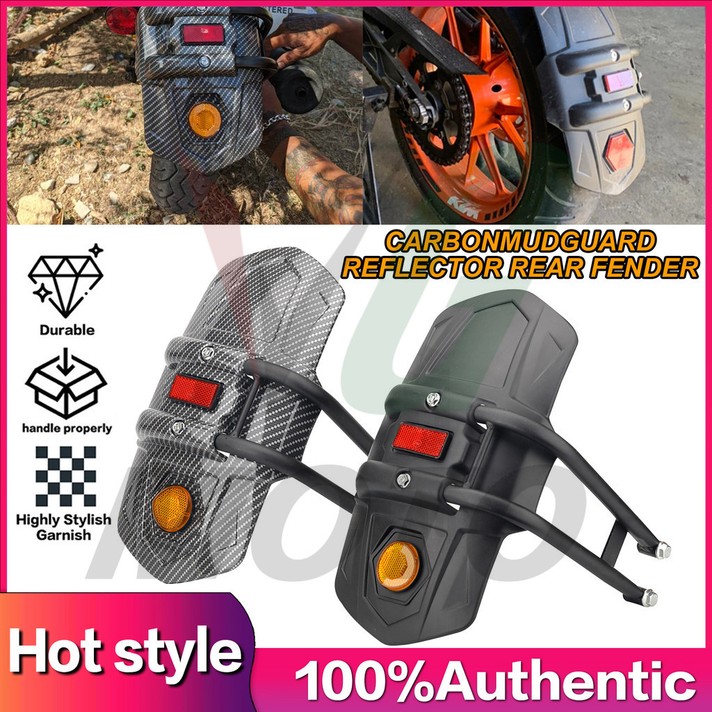 MOTORCYCLE MODIFIED REAR MUDGUARD WITH REFLECTOR UNIVERSAL | Shopee ...