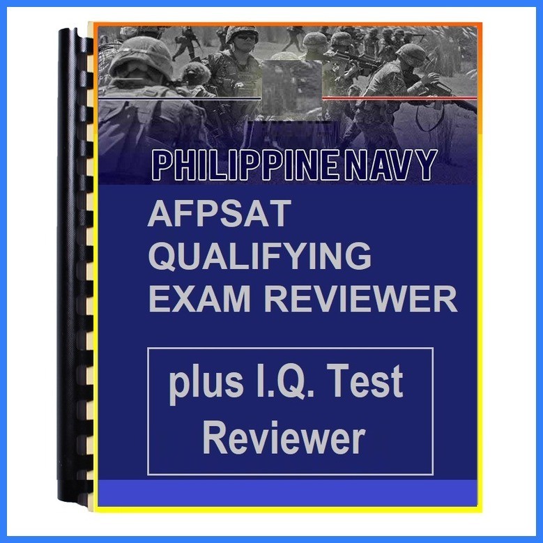 Philippine Navy AFPSAT Qualifying Exam Reviewer plus I.Q. Test Reviewer ...