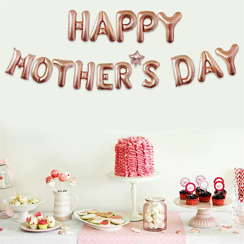 Happy Mothers Day Balloons 16 INCH Mothers Day Banner Mothers Day ...