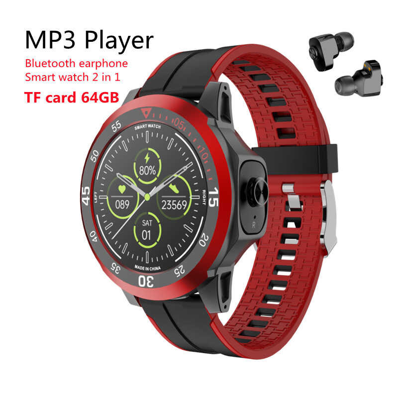 Mp3 Player Men Smart Watch Bluetooth Headset 2-In-1 Multi-Function ...