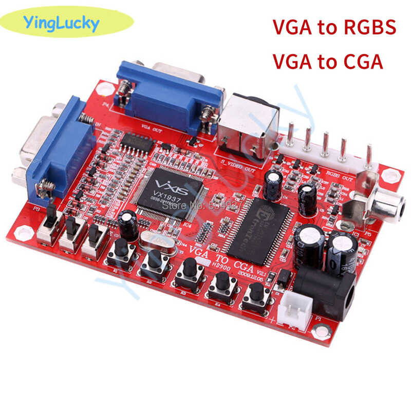 Conversion Yinglucky Arcade Board VGA SA CGA / RGBS / CVBS / S-Video ...
