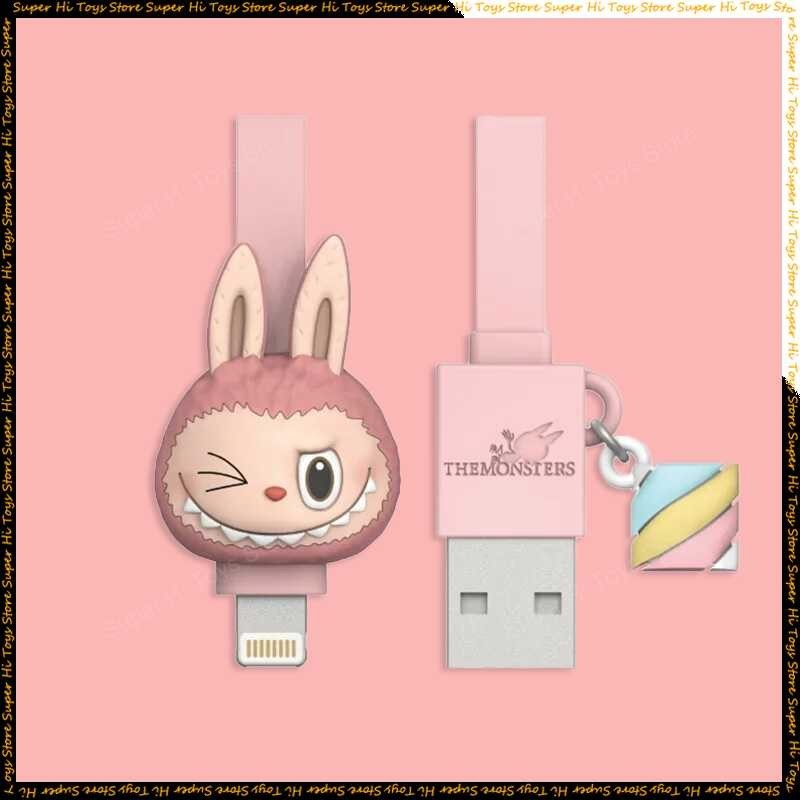 Monsters Ang Mga Labubu Data Cable Iphone-Usb Blind Action Figures ...