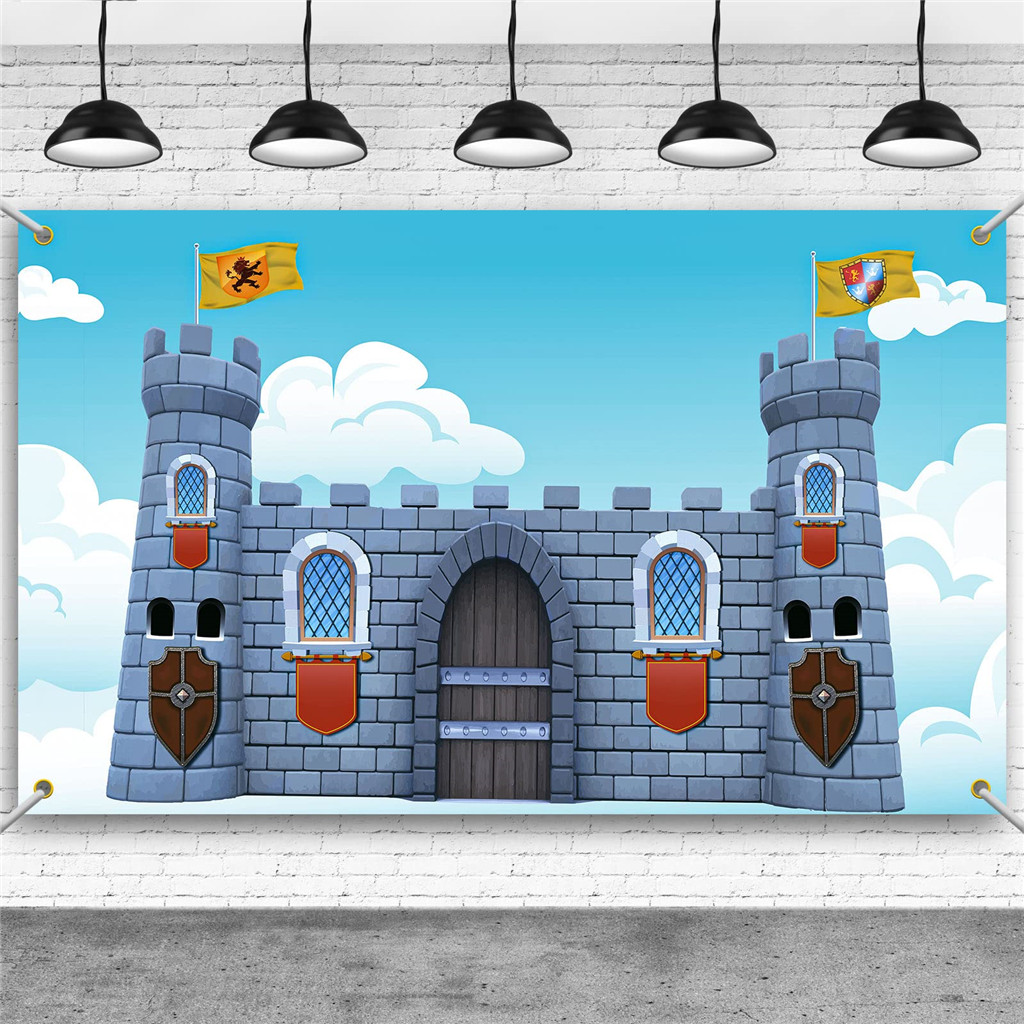 Middle Ages Castle Banner Middle Ages Castle Background Brick and Stone ...