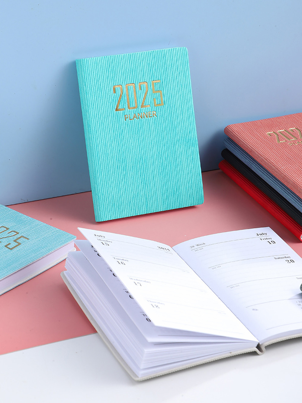 2025 A7 Mini Pocket Planner Notebook 365 Days Notepad Diary Notebook ...