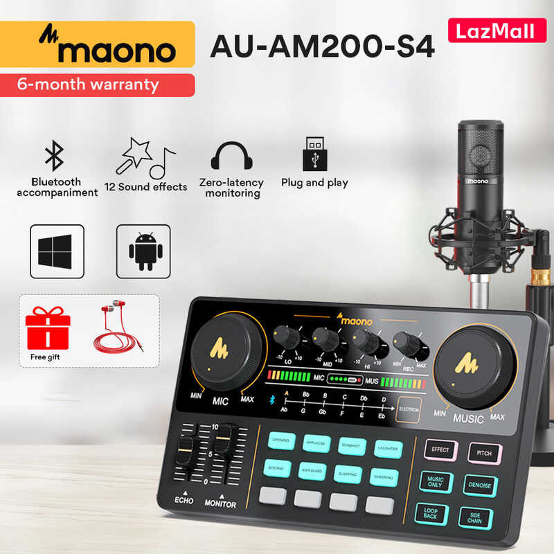 MAONO AM Series Set Gamit Ang Microphone, Professional Broadcast Sound ...