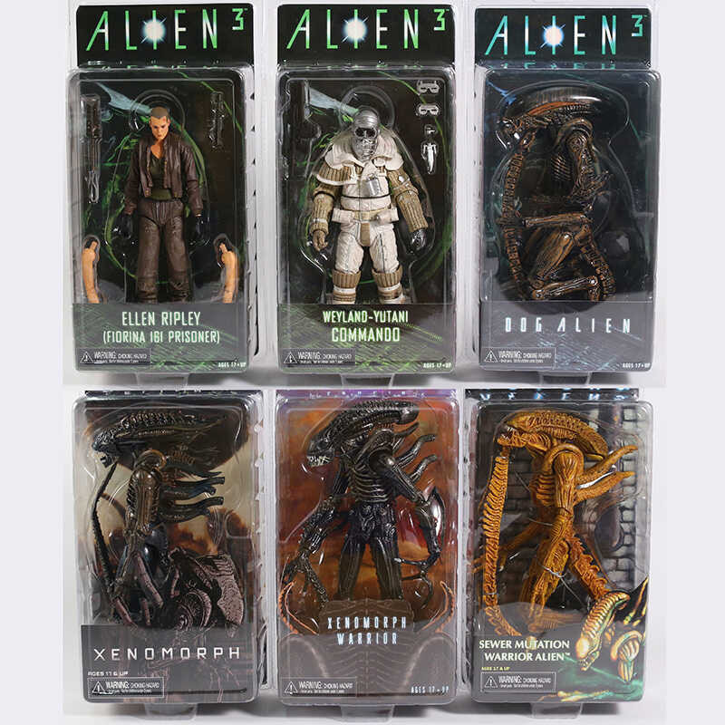 Aliens & NECA Xenomorph Warrior Dog Alien Ellen Ripley Weyland Yutani ...