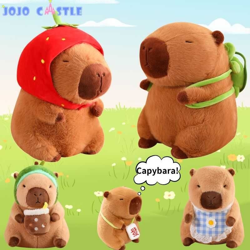 Tiktok JOJO CASTLE Fluffy Plush Doll Kawaii Capybara Sa Tortoise Toy ...