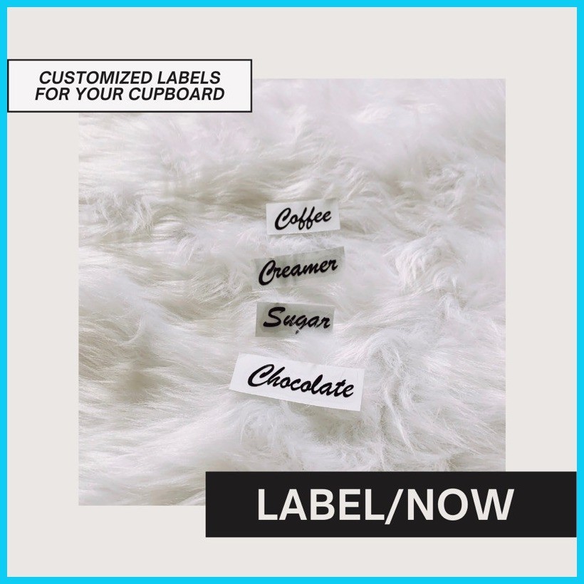 Customized Decal Labels 15 pcs (Words) Vinyl Decal w/ FREE Applicator ...