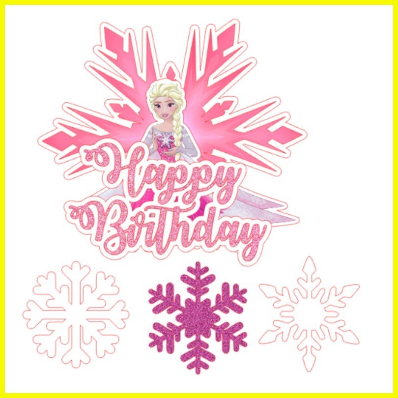 ♣ ⭐ Elsa Frozen Cake Topper Set | Shopee Philippines
