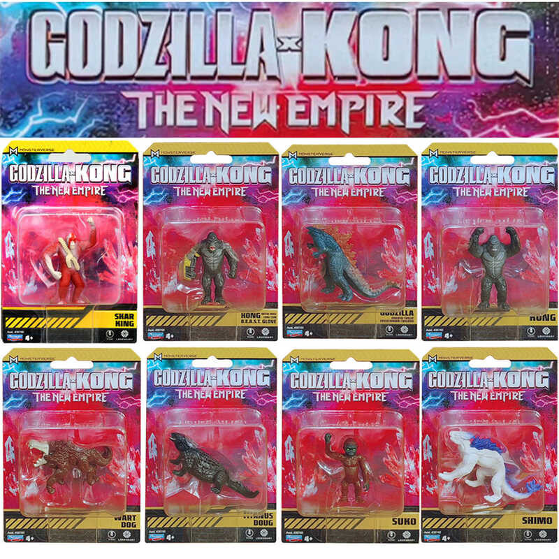 Godzilla VS Kong New Empire 2024 Mini Action Figure Collection Shimo ...