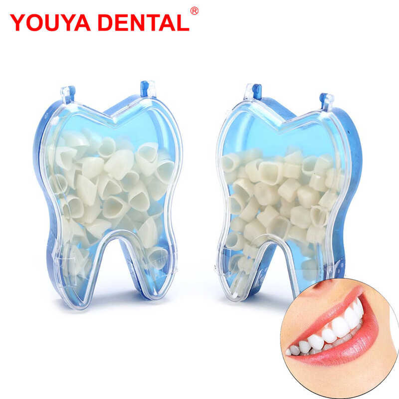 50Pcs Dental Temporary Materials Resin Tooth Crown Anterior Posterior ...