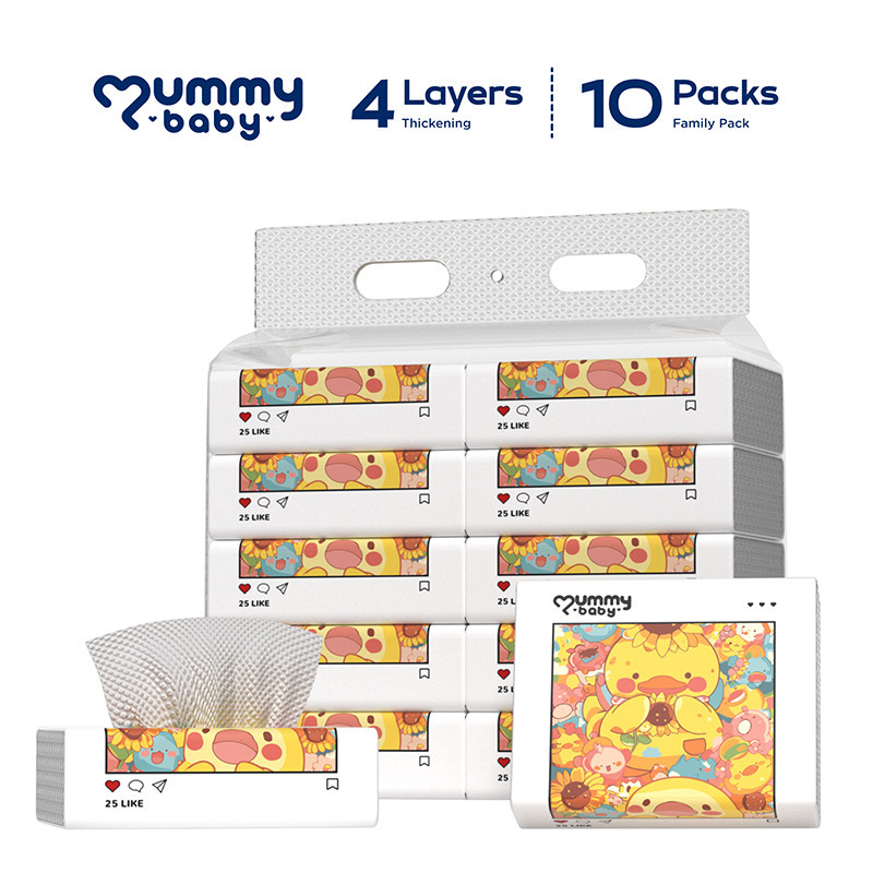 【MUMMY BABY】New style 4Ply wood tissue Facial Tissue paper towel tissue ...