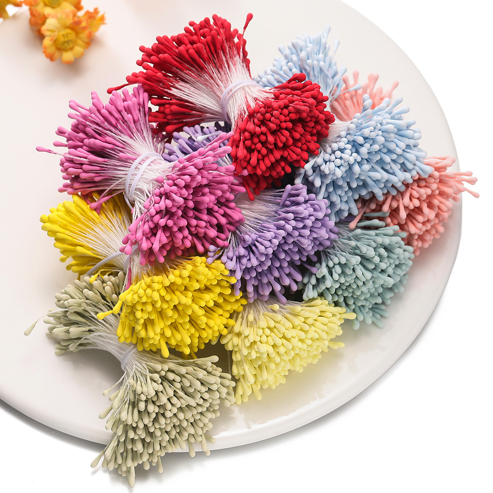 400pcs/Bundle Pearl Stamen Artificial Flower Stamens DIY Bouquet ...