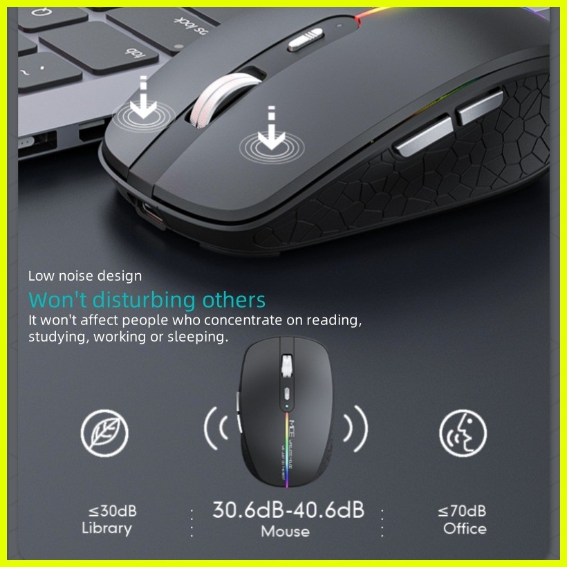 ⊕ ⚾︎ IMICE G904 Bluetooth Dual-mode Rechargeable Silent 6-button ...