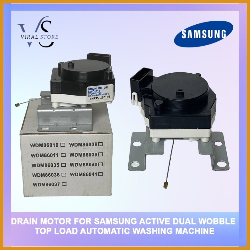 ① ORIGINAL DRAIN MOTOR FOR SAMSUNG ACTIVE DUAL WOBBLE TOP LOAD ...