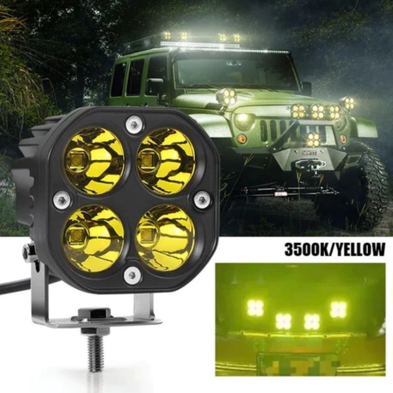 2Pcs Led Work Light 12V 24V For Car 4x4 Offroad Motorcycle Driving Fog ...