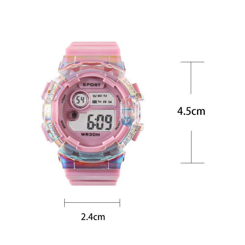 Electronic watch, Macaron gradual change color outdoor multi-functional ...