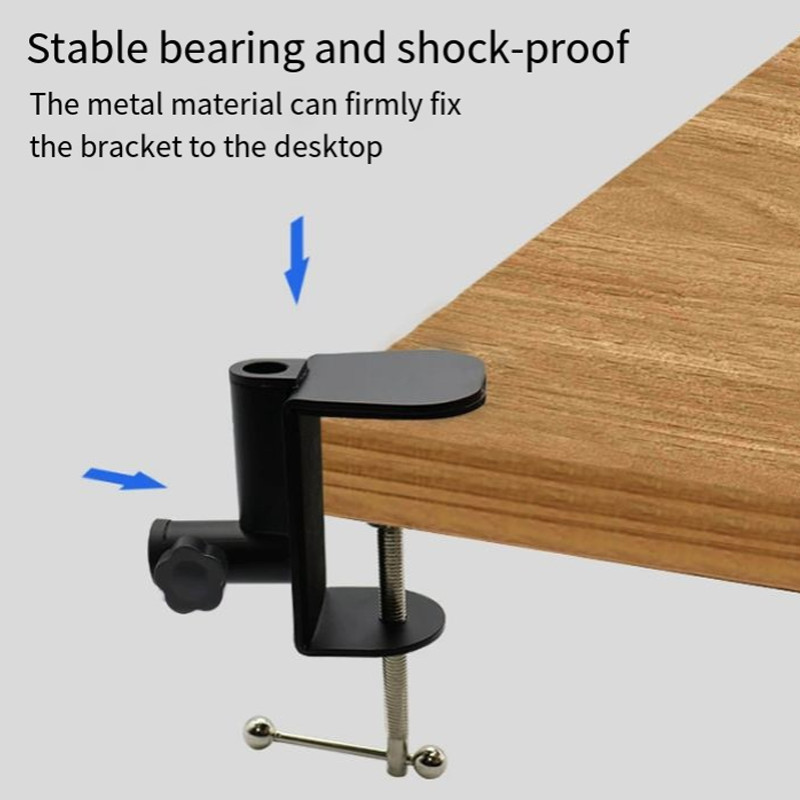 Adjustable Metal Table Mounting Clamp for Mounting Microphone Stand To ...