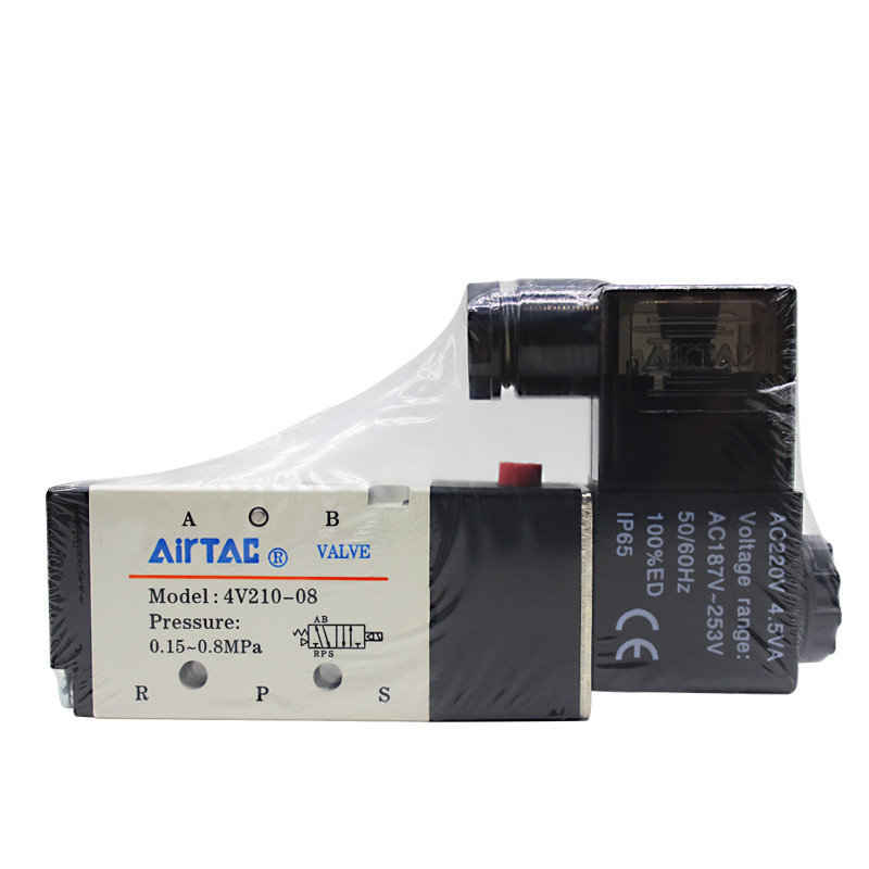 Yadeke solenoid valve 4V210-08 pneumatic solenoid control valve 220V ...