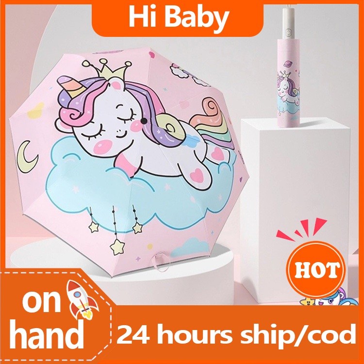 Unicorn Umbrella Cute Small Umbrella Folding Light Weight For Kids ...