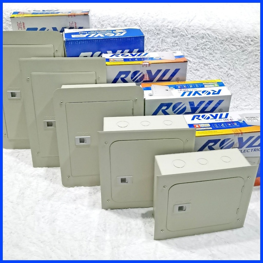 ∮ ROYU Panel Box Board 4 6 8 10 12 Breaker All Metal Residential Pole ...