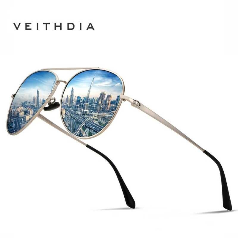 Veithdia Lalaki Baso Ng Araw Vintage Polarized Uv400 Classic Fashion