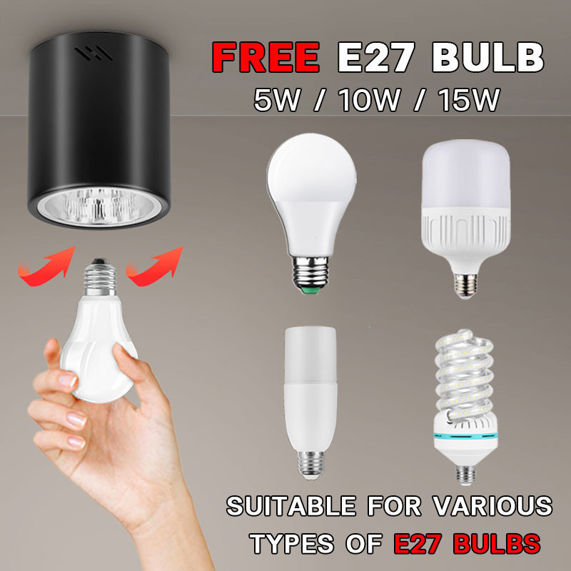 3 Color LED Downlight Pin Light Surface Mounted Ceiling Light spot ...