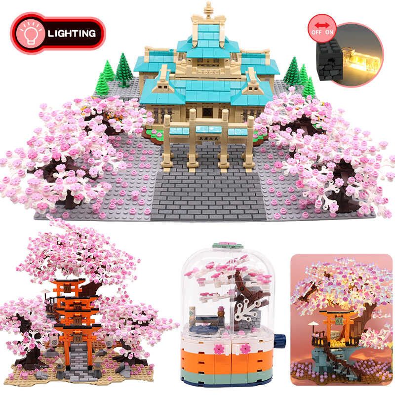 Mini City Street Building Blocks Japanese Fushimi Inari Shrine Sakura ...