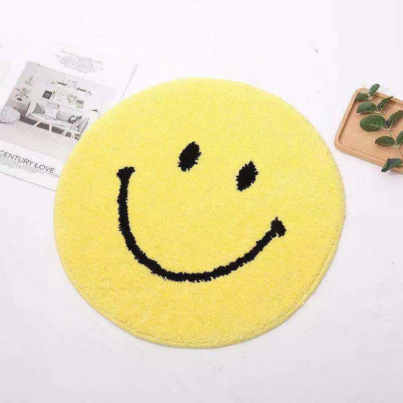 Foreign Trade \65288Hot) Floor Mat Living Room Smiley Face Coffee Table ...