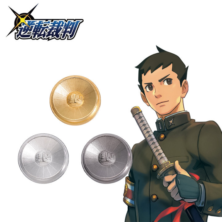 Movie Ace Attorney Brooch Pins Phoenix Wright Lawyer Prosecutor Judge ...