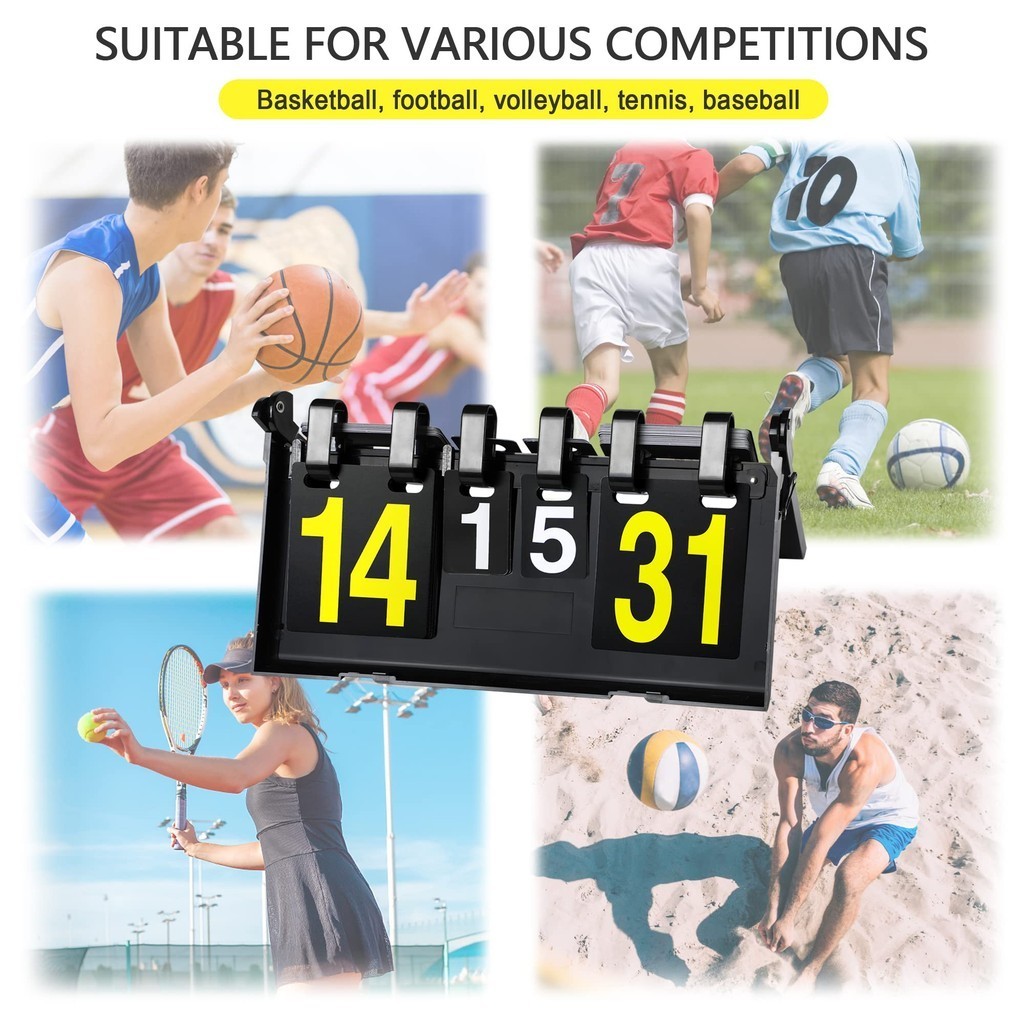 PVC four-figure sports scoreboard professional advanced portable sports ...