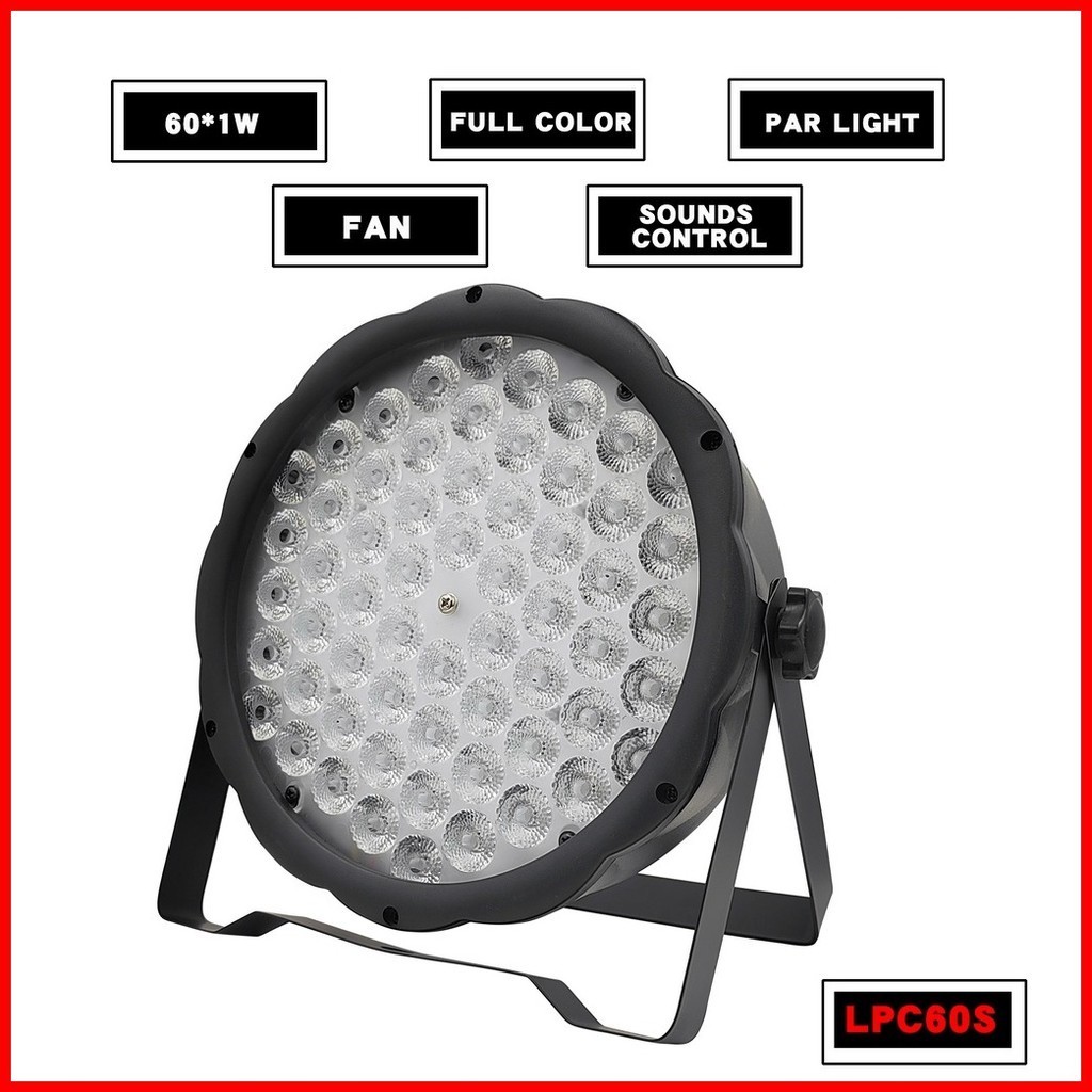 ๑ Big Dipper LPC60S 60*1W Full Color color change strobe Par Light led ...