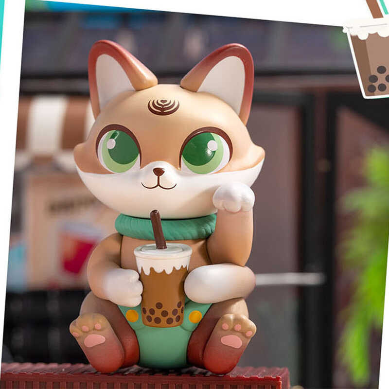 Anime New Cassy Cat Drinks Series Mystery Box Anime Original Figure ...