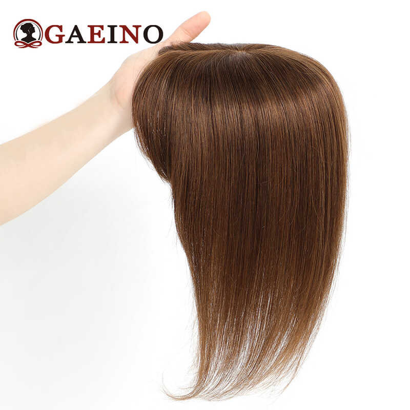 100% Rem 13*12Cm With 3 Clips Human Pieces For Women Thin Hair Silk ...