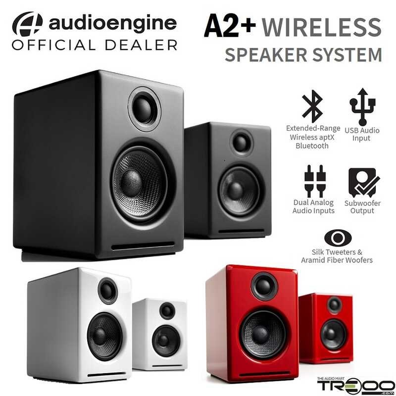 Audioengine A2+ Wireless aptX Bluetooth 5.0 Stereo Desktop Bookshelf Speakers | Shopee Philippines