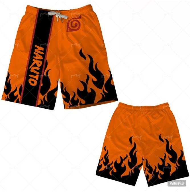 NARUTO Akatsuki Beach Pant Shorts Pants 3D Printed Clothes Cosplay ...