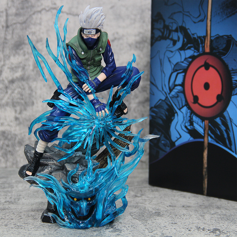 Naruto Figure Ten Years Of Hundred Ninja STUDIO Kakashi Chidori Blue ...