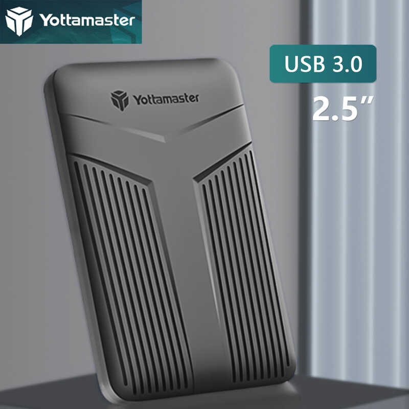 Yottamaster 2.5" Inch SSD Hard Drive External Case SATA HDD Enclosure ...