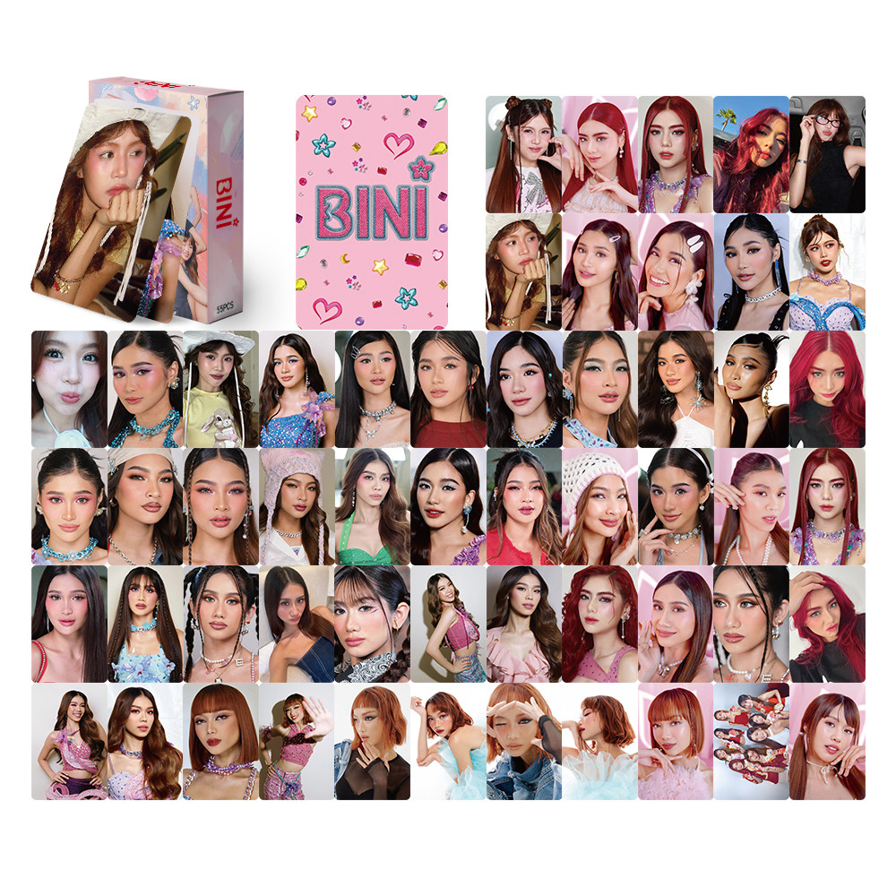 BINI Fan-Made DIY Bundle (55 Sheets) – Retro Glow-in-the-Dark LOMO ...