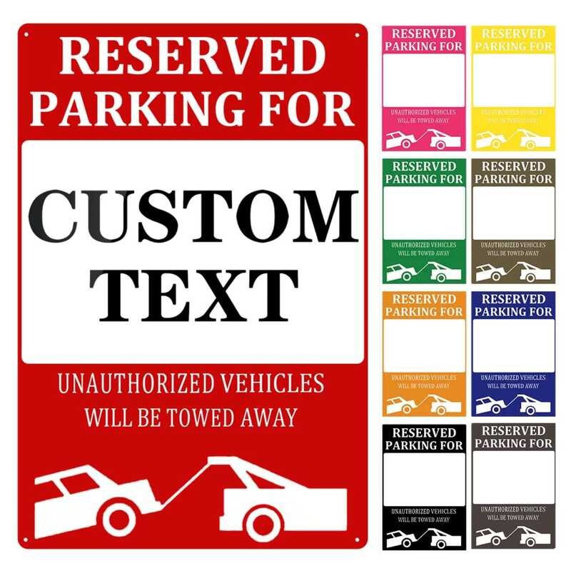 Custom Reserved Parking Sign,Rust-Free Aluminum Metal,Customized Road ...