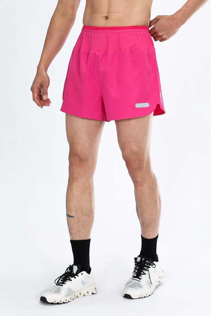 5 Pockets Men's Quick-Dry Double Layer Reflective Marathon Running ...