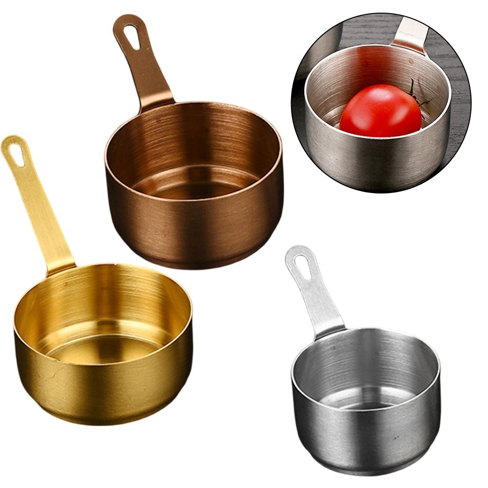 [GNLV] 100ML Pot Gravy Stainless Steel Milk Pot Mini Sauce Pan Non ...