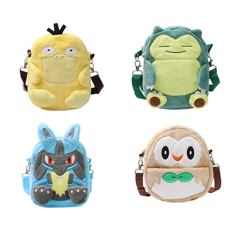 々 Free Shipping Gengar Mimikyu Snorlax Rowlet Lucario Charmander Plush ...
