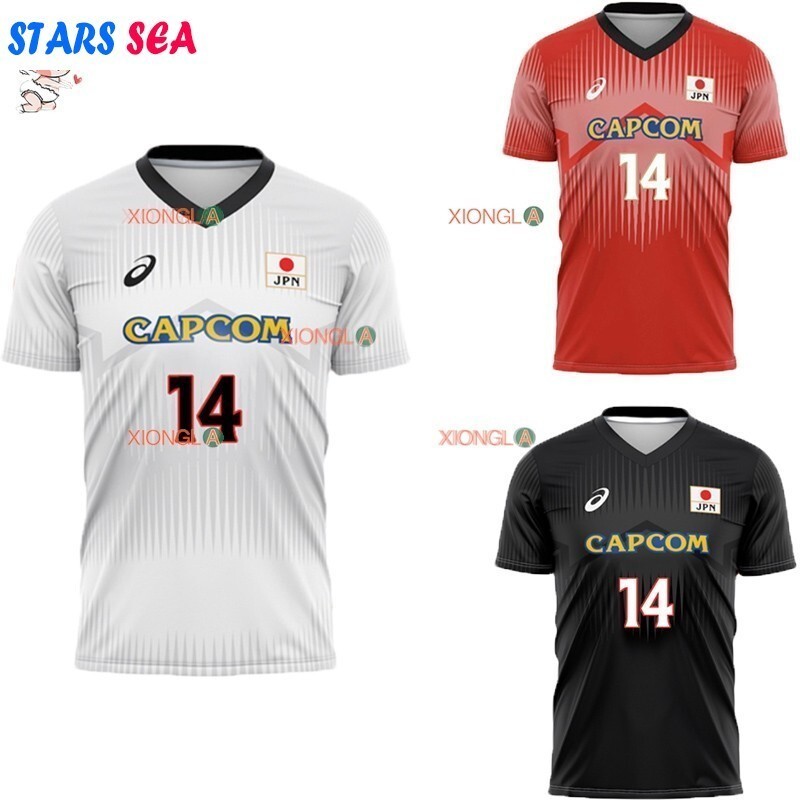 Tshirt 2024 Japan VNL Volleyball Jersey Short Sves ISHIKAWA / RAN ...