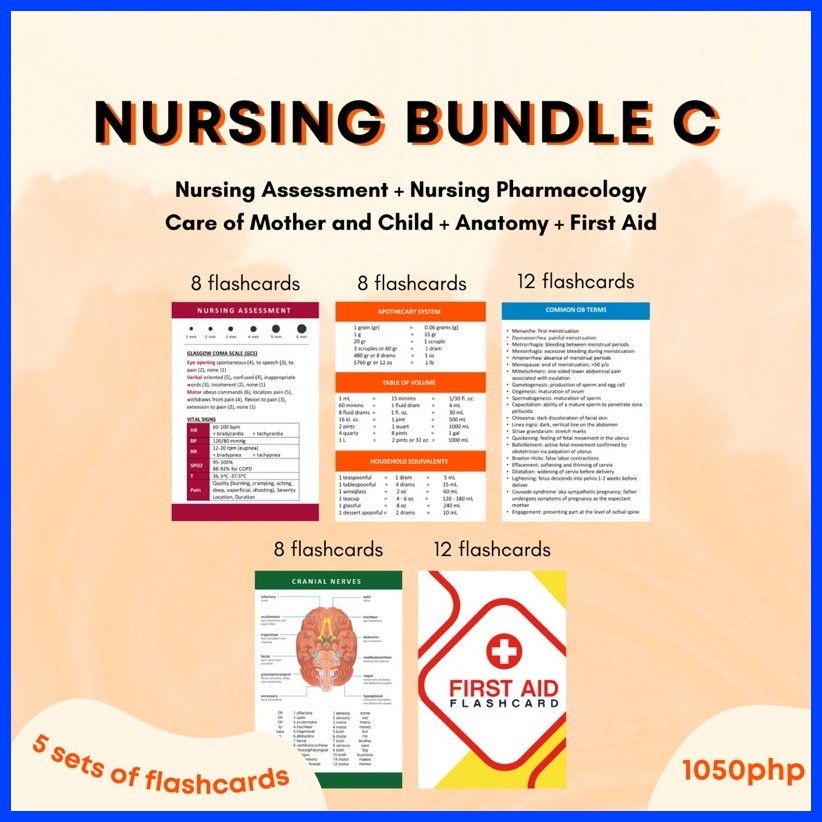 ♀ Nursing must know flashcards + Anatomy must know flashcards + First ...
