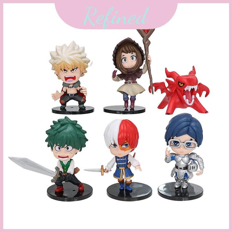 Cute Hero My Academia Mini Figures With Bakugo Deku And For Todoroki ...